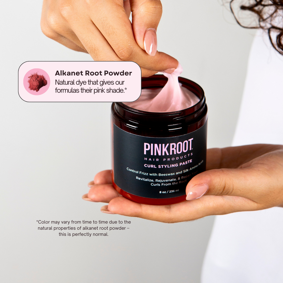 Styling Paste for Curls – Beeswax & Silk Amino Acids – Pink Root Products