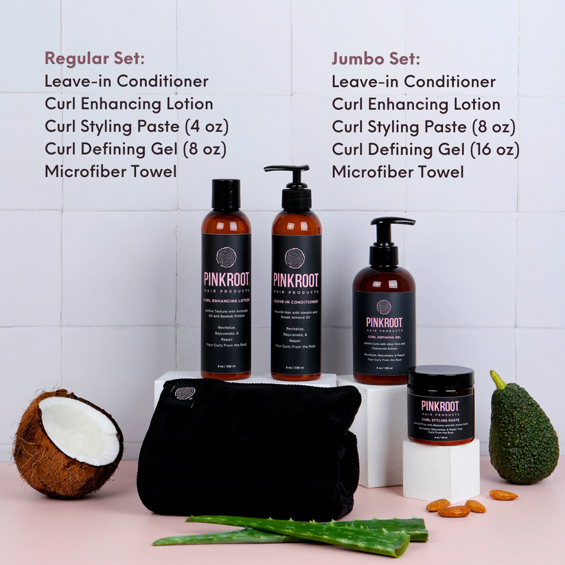 Ultimate Curl Styling Kit: Hydration, Nourishment & Style – Pink Root ...